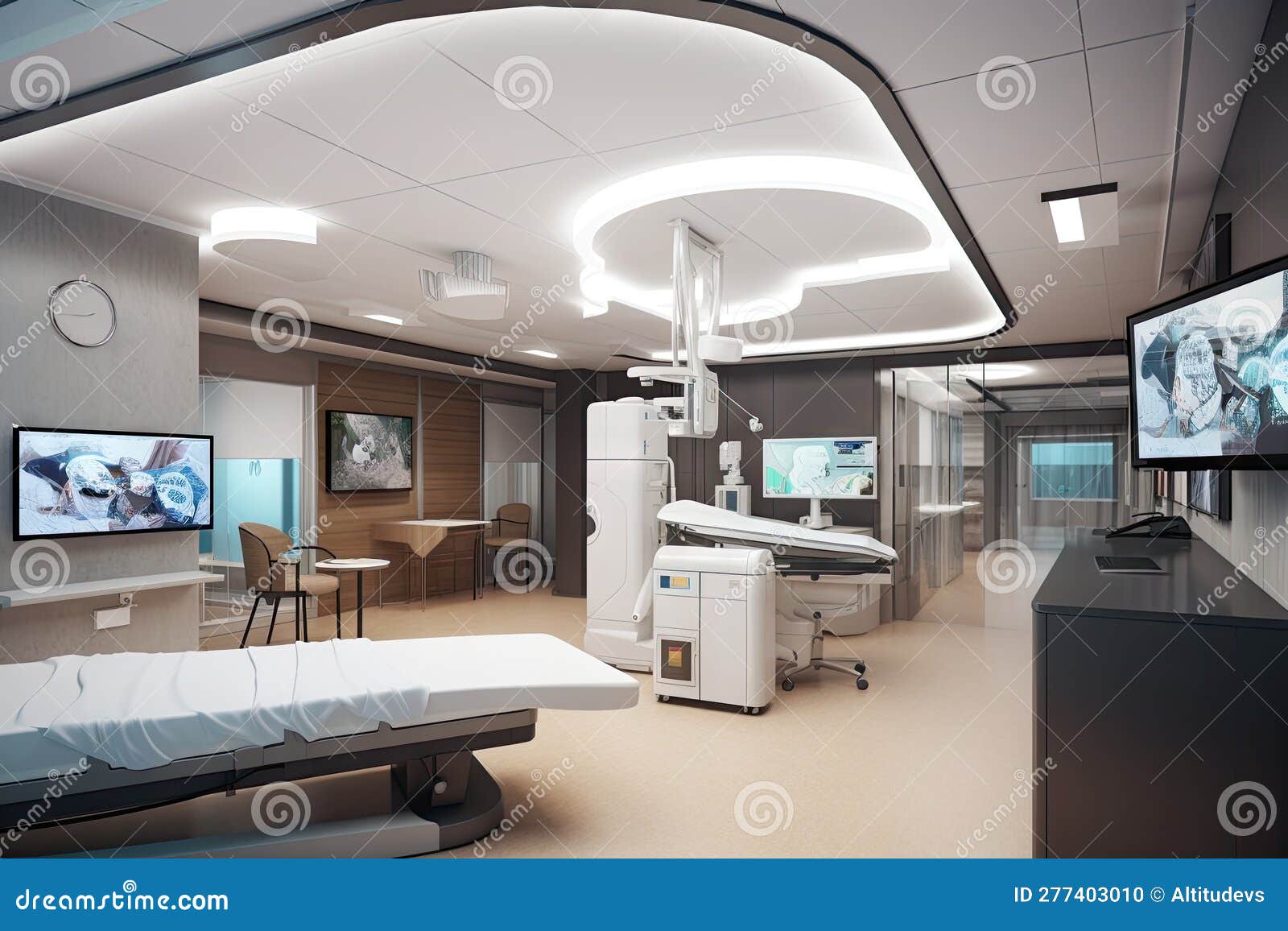 High-tech Hospital with Advanced Medical Equipment, Diagnostic Tools ...