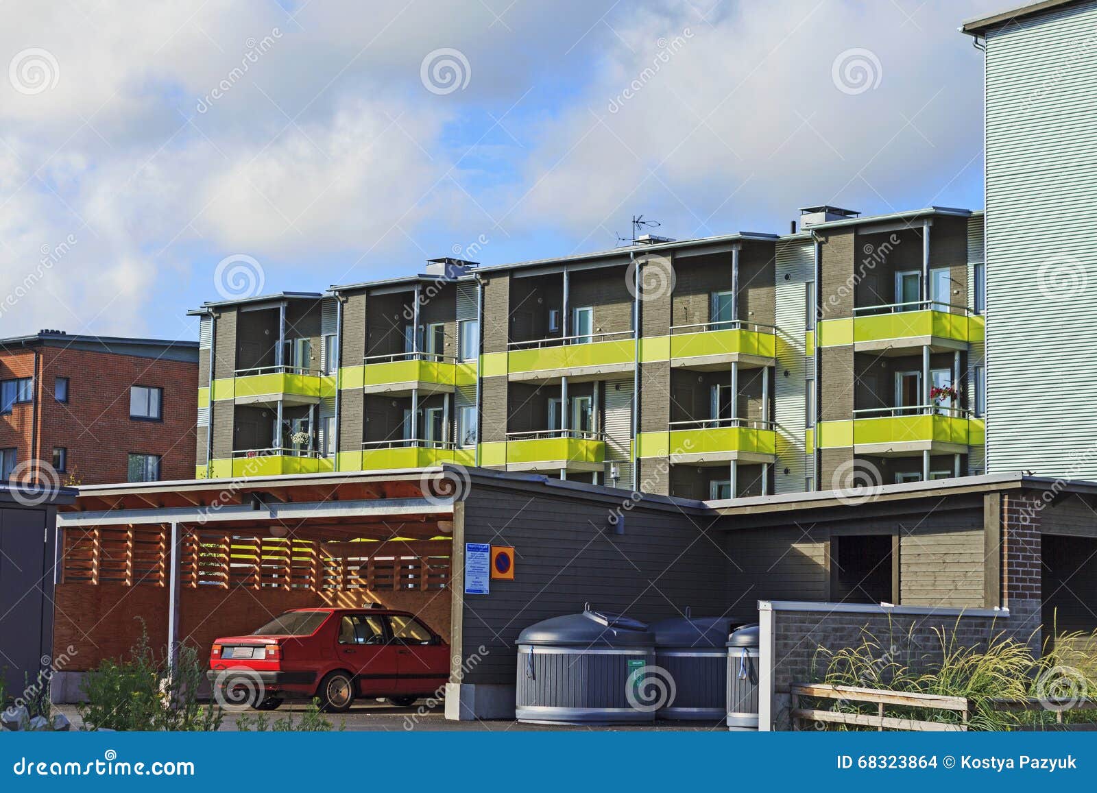 High-tech house and yard stock photo. Image of economy - 68323864