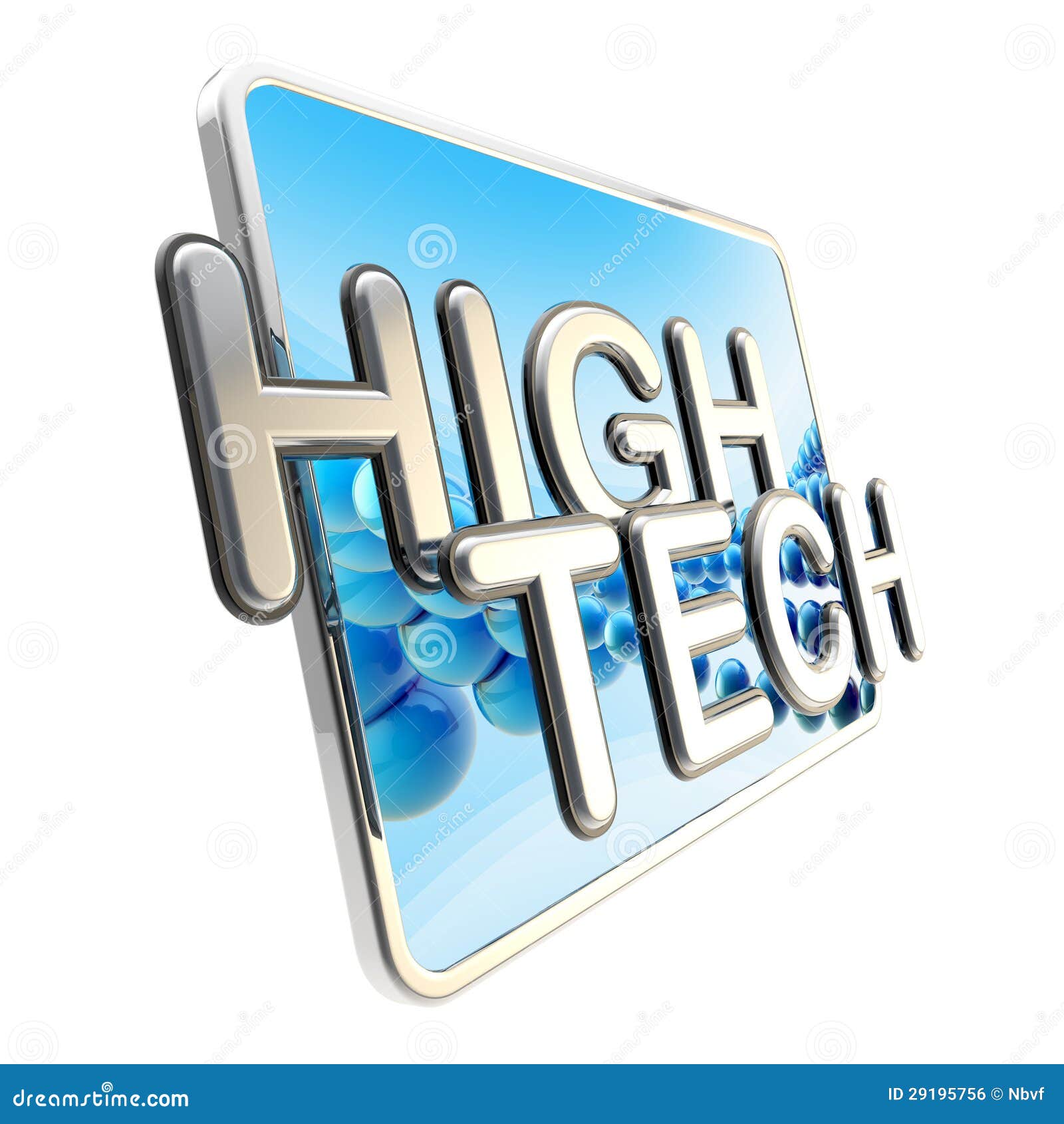 High Tech Icon Isolated on White Stock Illustration - Illustration of ...