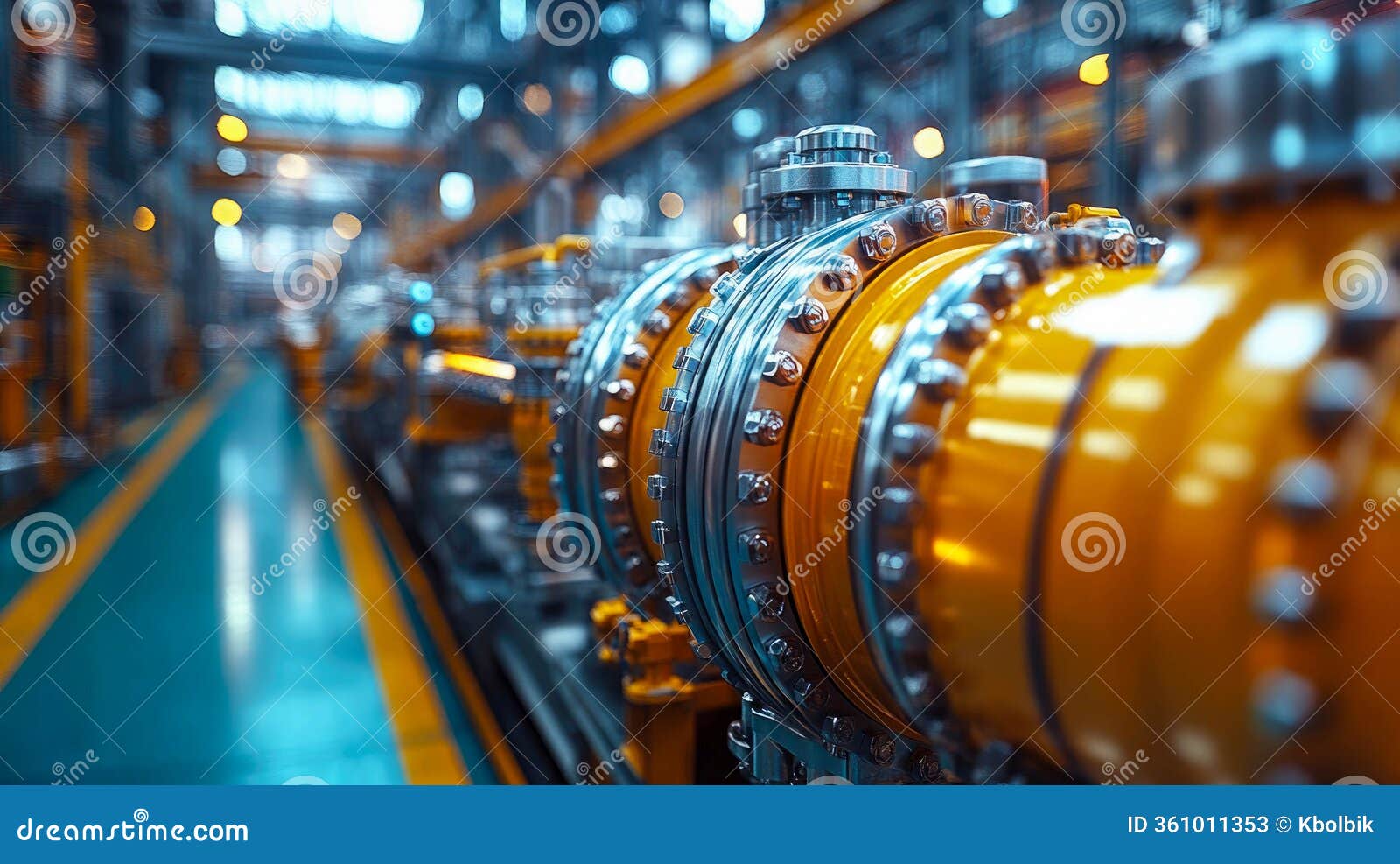 A High-tech Industrial Pipeline System with Metallic Components in a ...