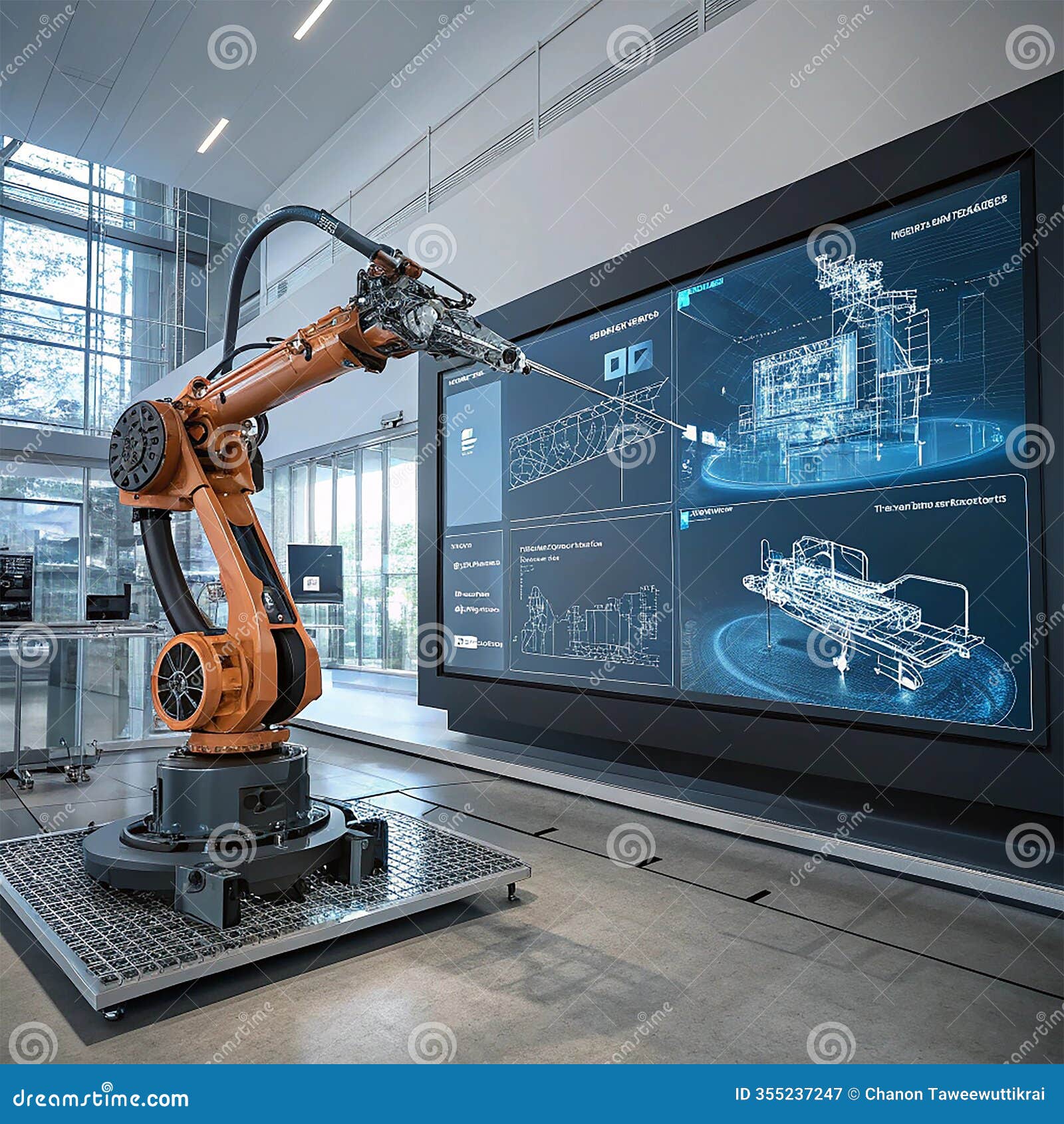 High-Tech Industrial Robotic Manipulator - AI-Generated Design Stock ...