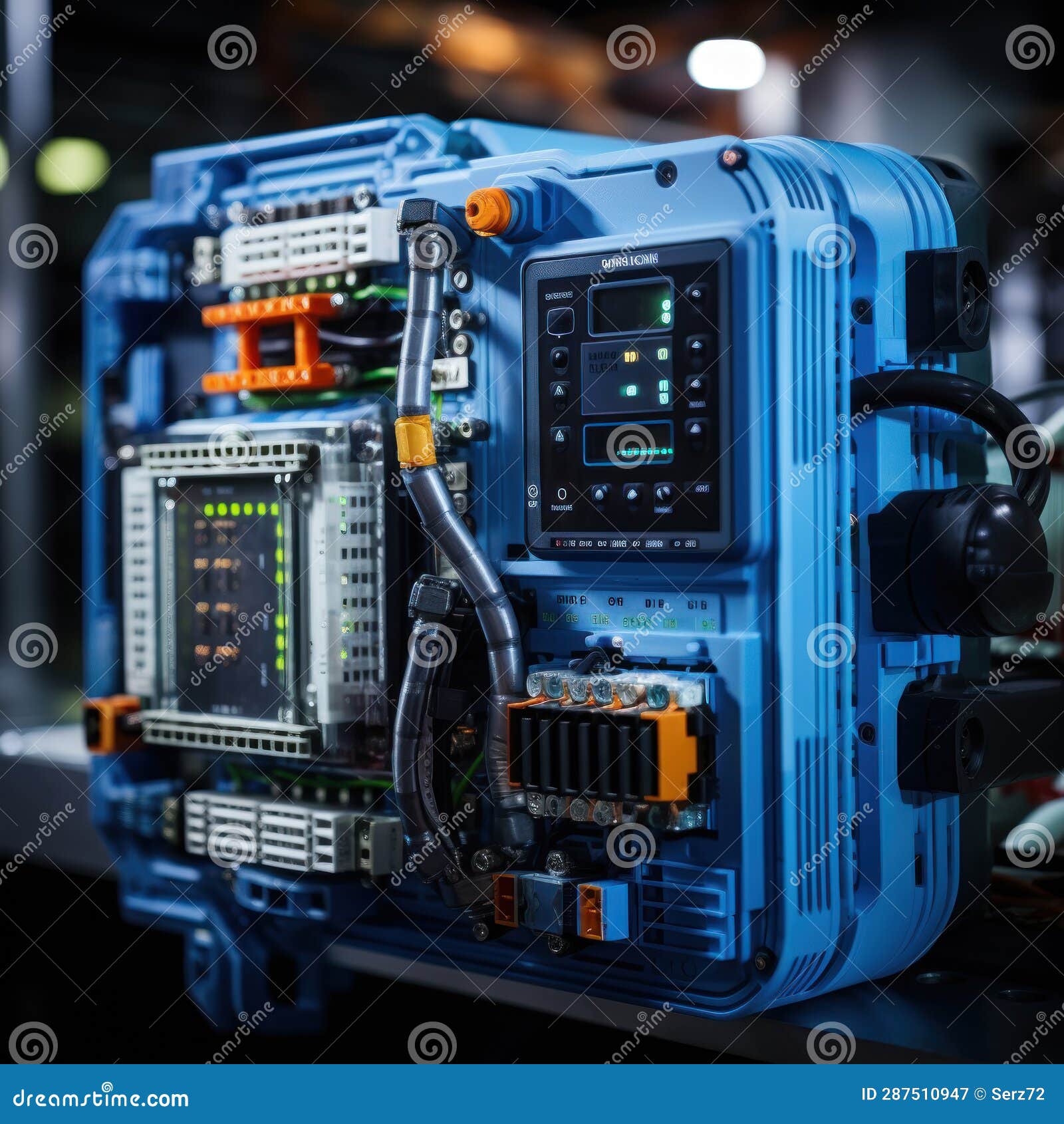 High Tech Industrial Technology Stock Illustration - Illustration of ...