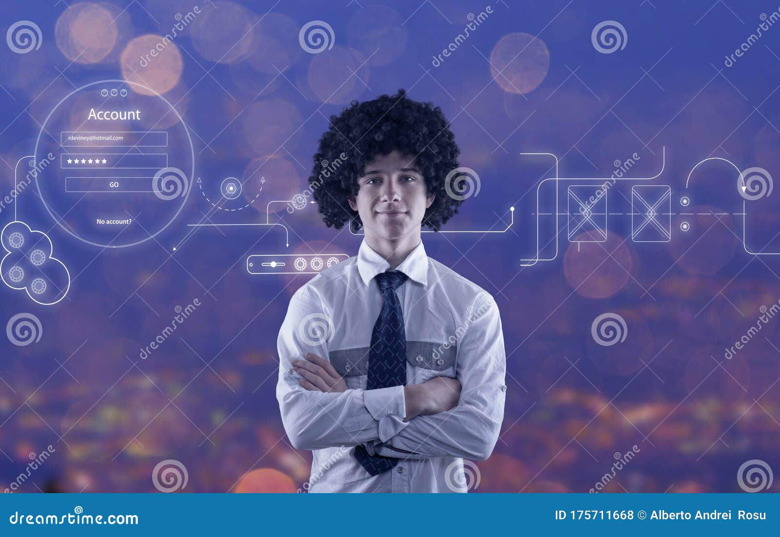 High tech information stock photo. Image of electronics - 175711668