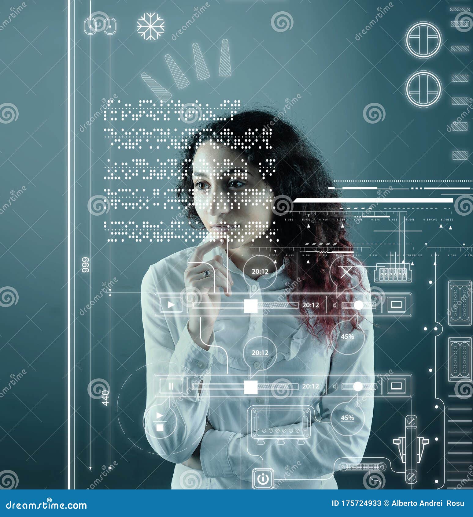 High tech information stock image. Image of engineering - 175724933