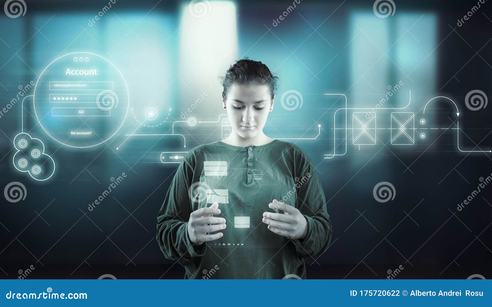 High tech information stock photo. Image of computer - 175720622