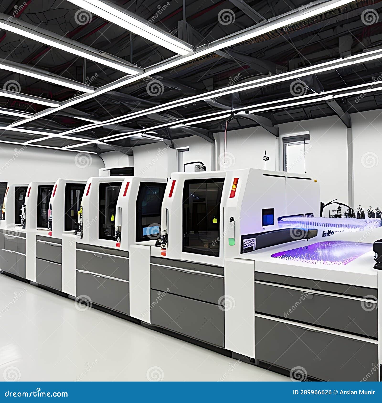 A High-tech Laboratory Filled with Intricate Laser-powered Machines ...