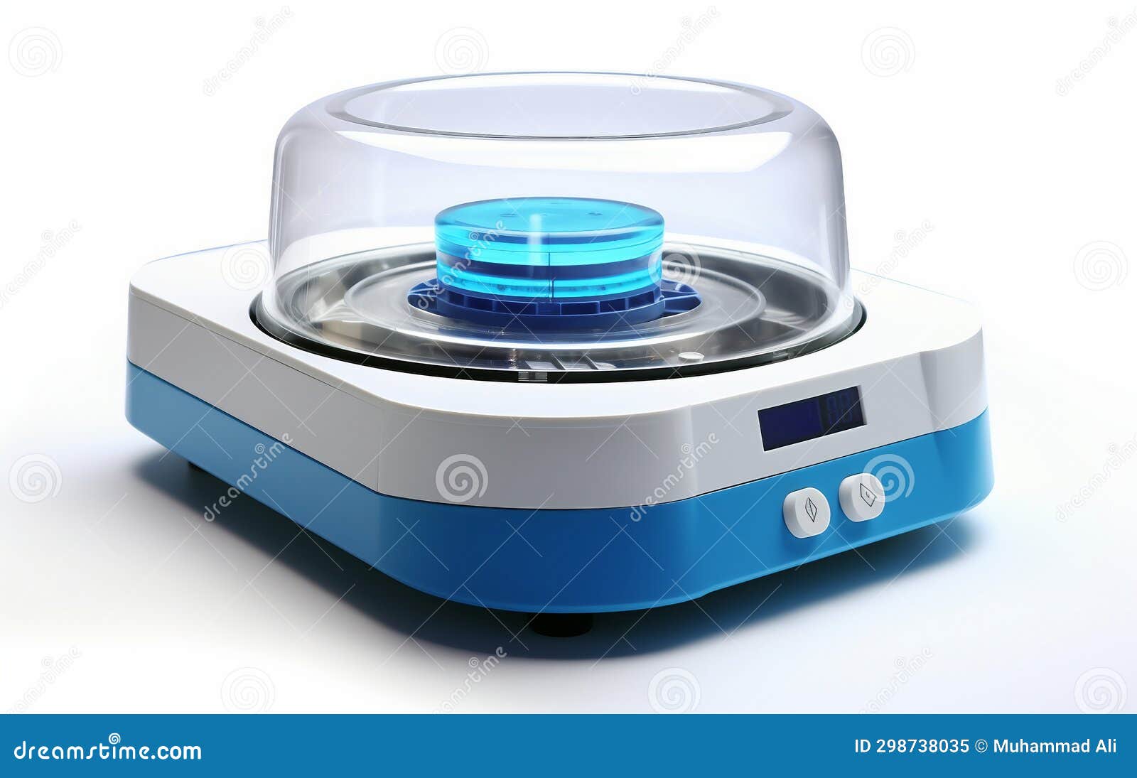 High Tech Laboratory Spin on White Background Stock Image - Image of ...