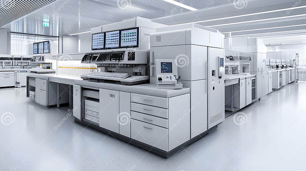 High-tech Laboratory Workspace Equipped for Advanced Scientific ...