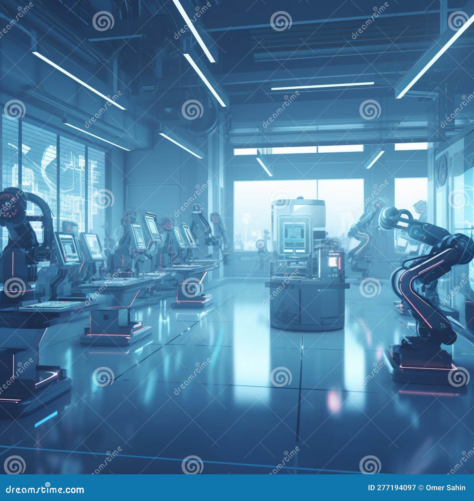 High-Tech Manufacturing Facility With Advanced Robotics And Automation ... High-Tech Manufacturing Facility With Advanced Robotics And Automation ...
