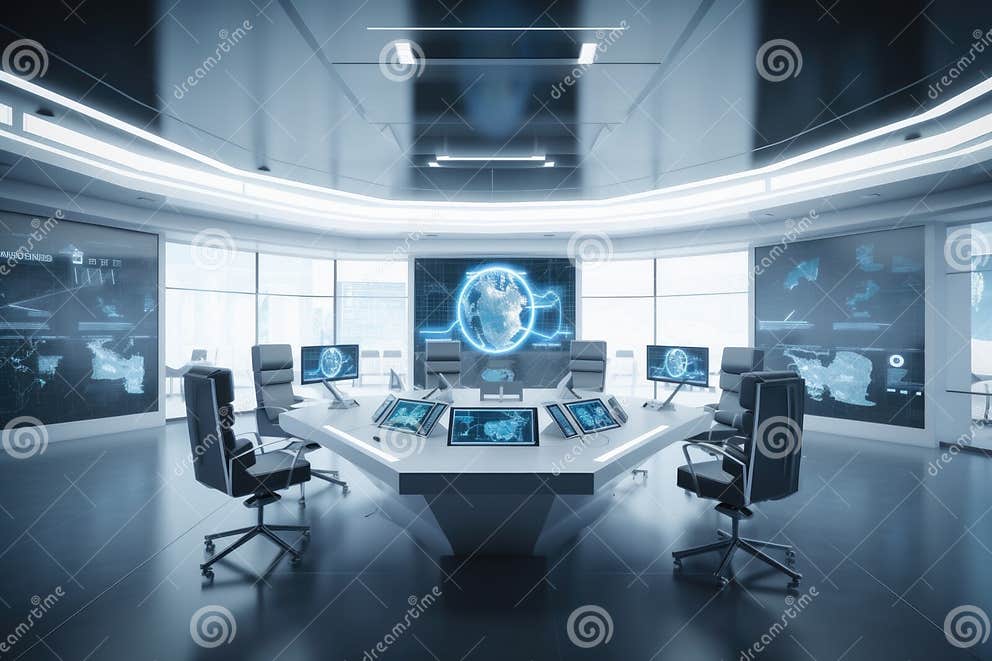 High-tech Meeting Room with Futuristic Virtual Reality Technology Stock ... High-tech Meeting Room with Futuristic Virtual Reality Technology Stock ...