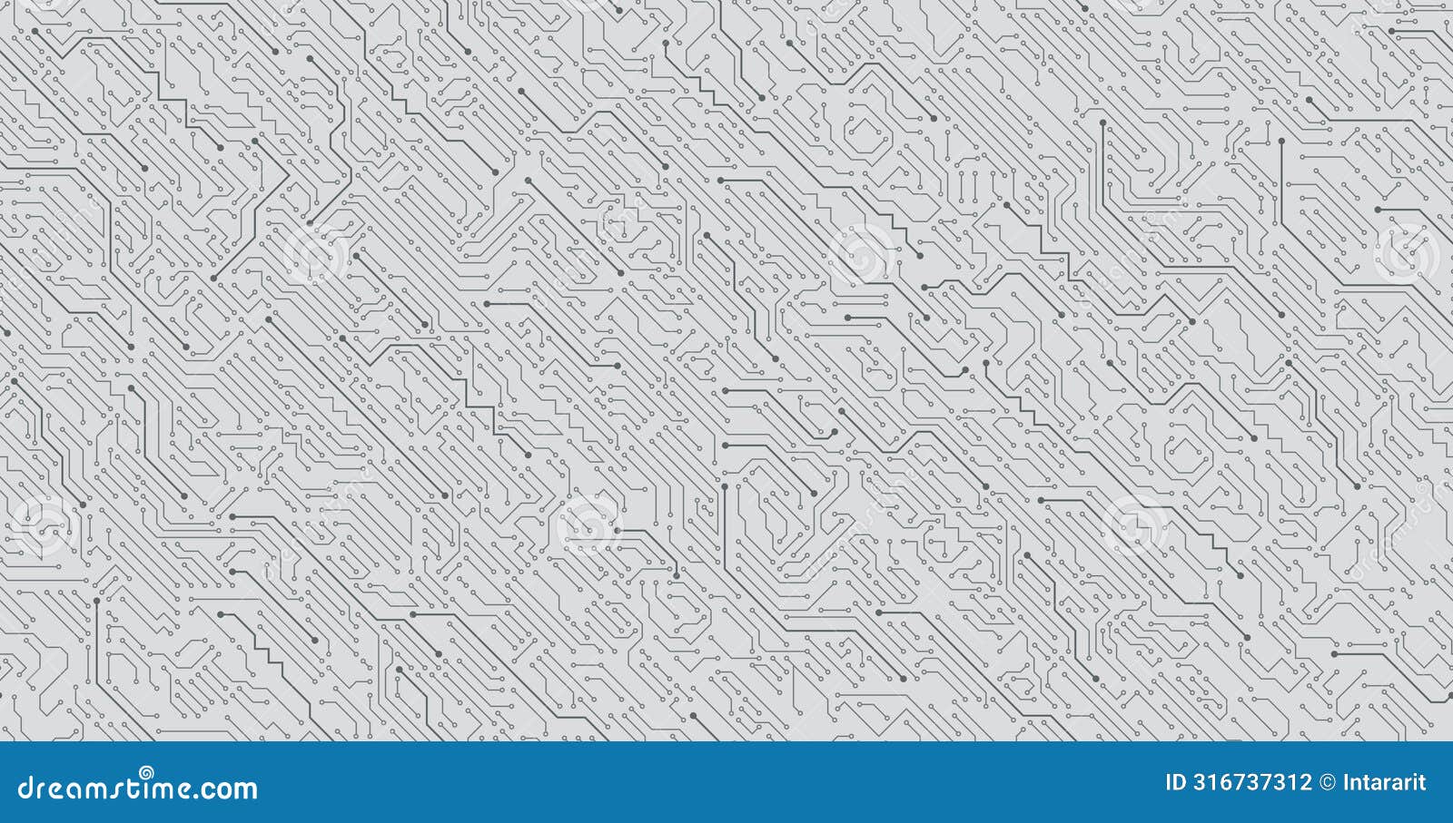 High-tech Motherboard Technology. Stock Vector - Illustration of ...