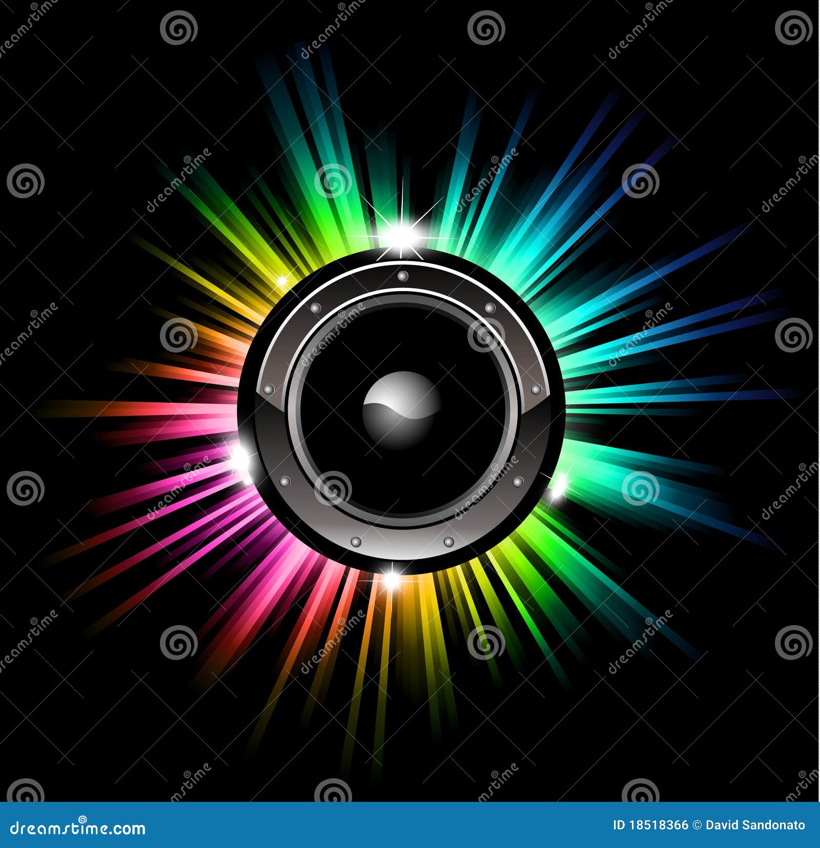 High Tech Music Disco Background Stock Illustration - Illustration of ...