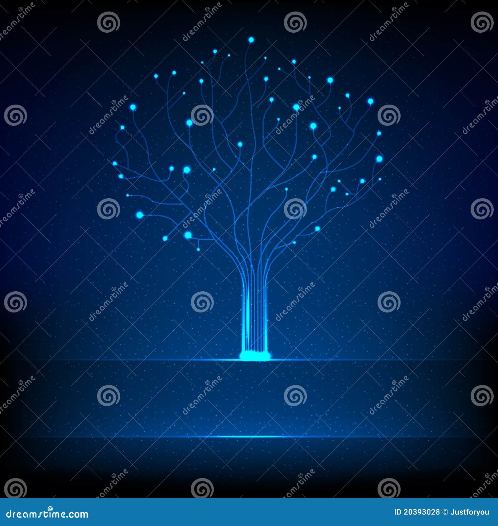 High-tech nature stock vector. Illustration of computing - 20393028