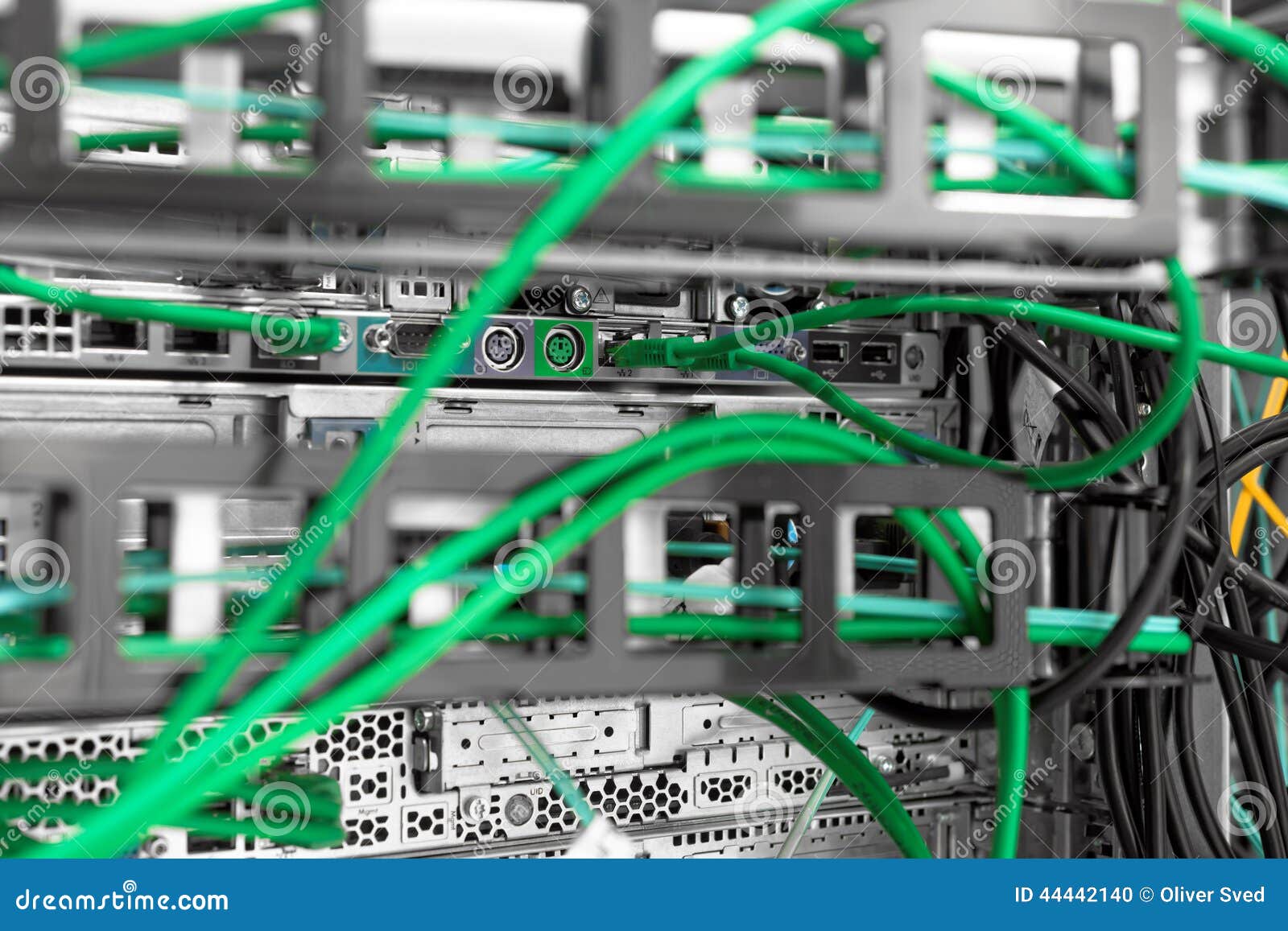 High tech network cables stock photo. Image of computer - 44442140