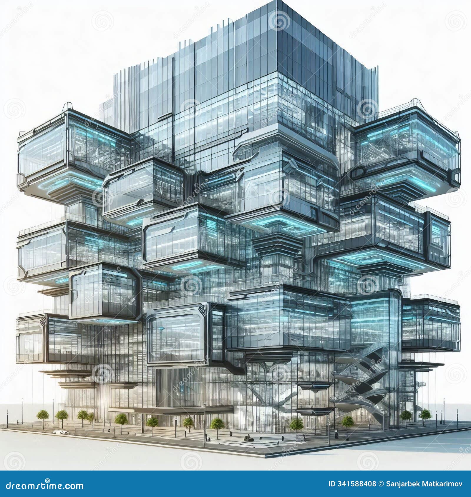 Opacity Futuristic Wall Stock Illustration | CartoonDealer.com #360874492