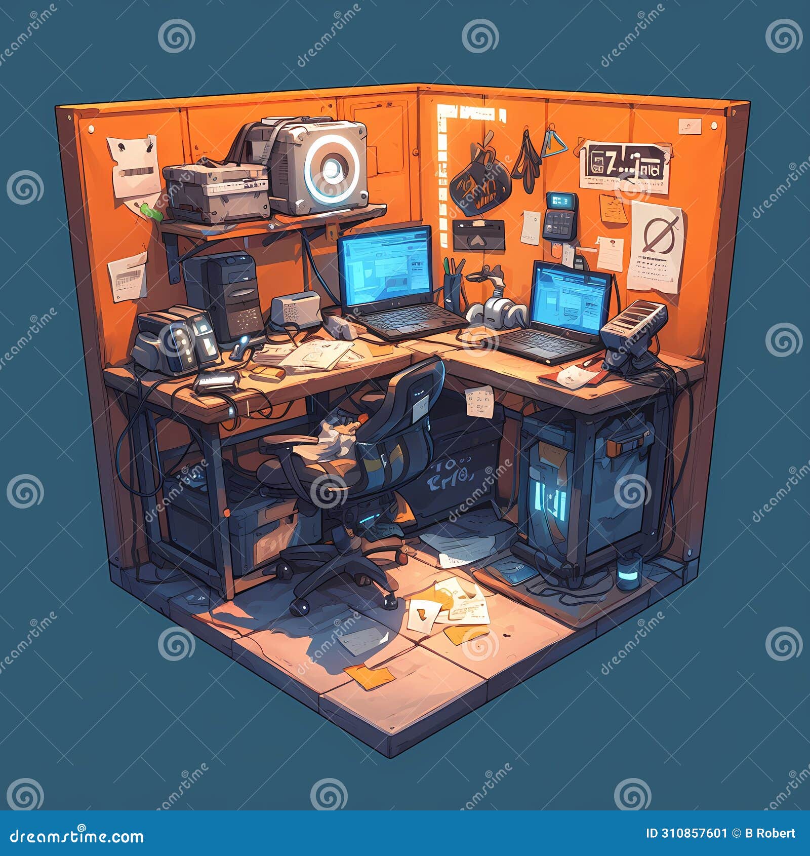 High-Tech Office Space, Perfect for Creative Professionals Stock ...