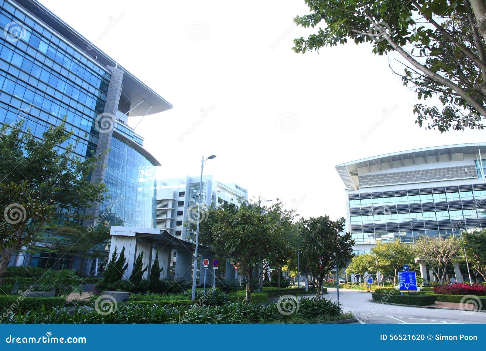 High Tech Offices in Hong Kong Stock Photo - Image of buildings, tech ...