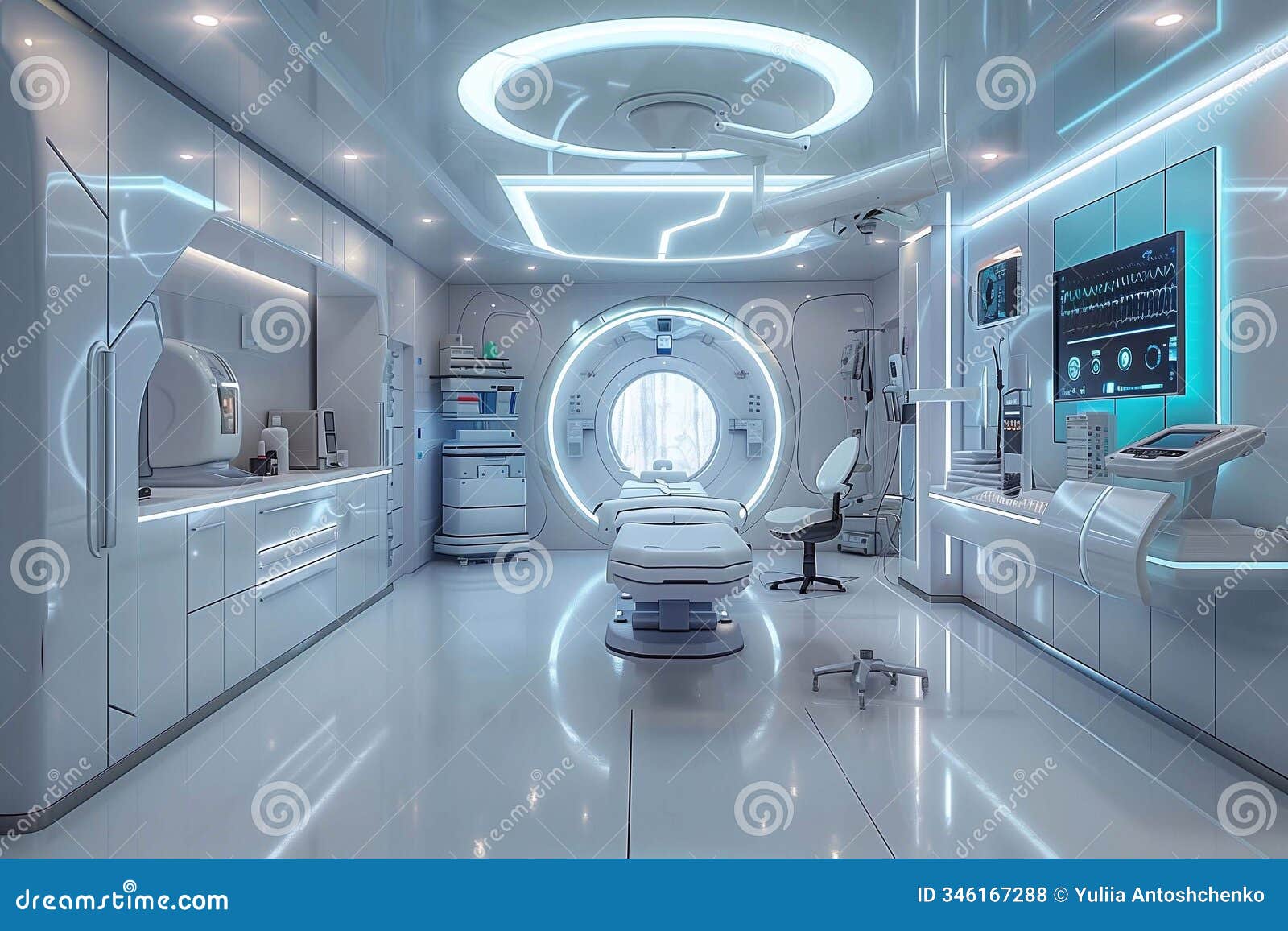 A High-tech Operating Room with Advanced Tools and Sterile Surfaces for ...