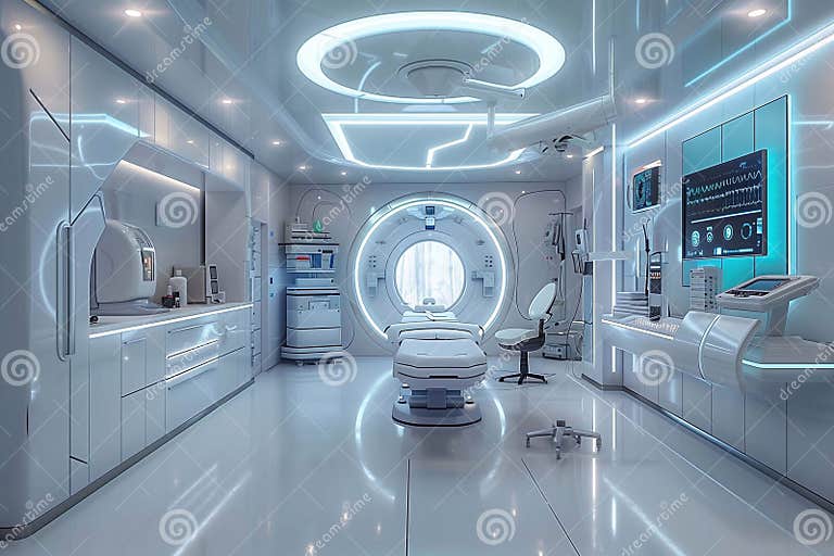 A High-tech Operating Room with Advanced Tools and Sterile Surfaces for ...