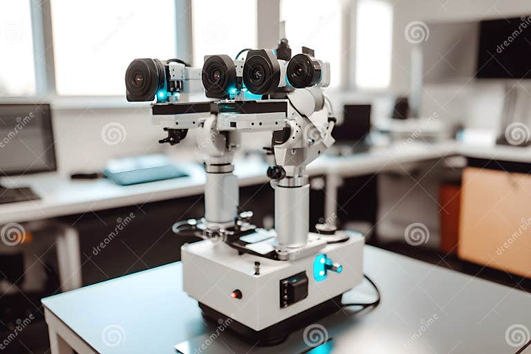 High-tech Optical Equipment in a Modern Laboratory Setting with ...
