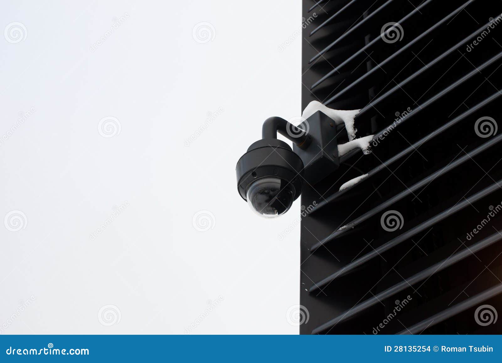 High Tech Overhead Security Camera Stock Photo - Image of black, guard ...