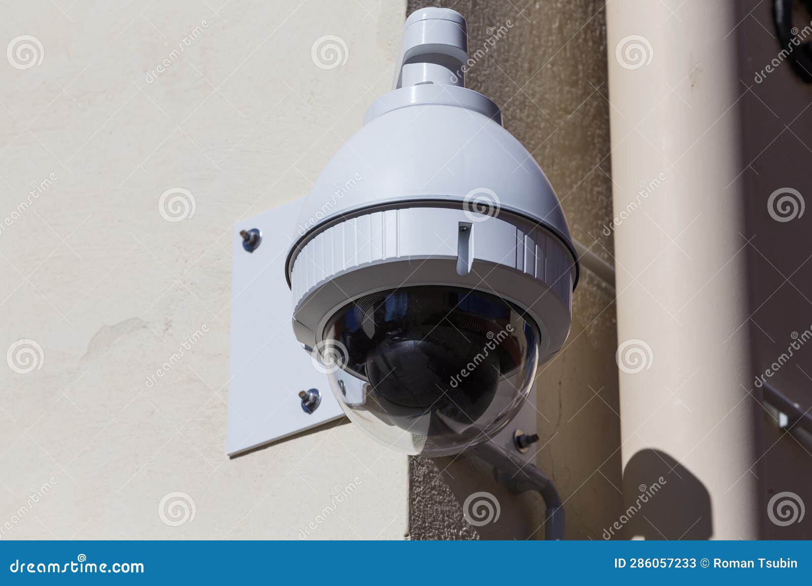 High Tech Overhead Security Camera Stock Image - Image of monitor ...