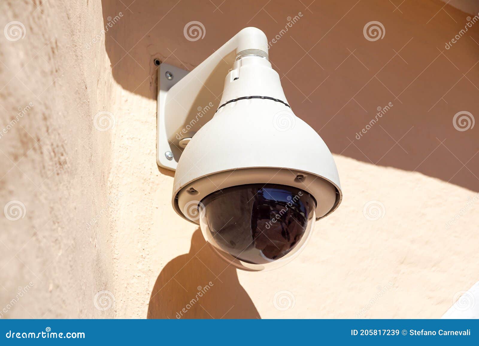 High Tech Overhead Security Camera at a Government Owned Building ...