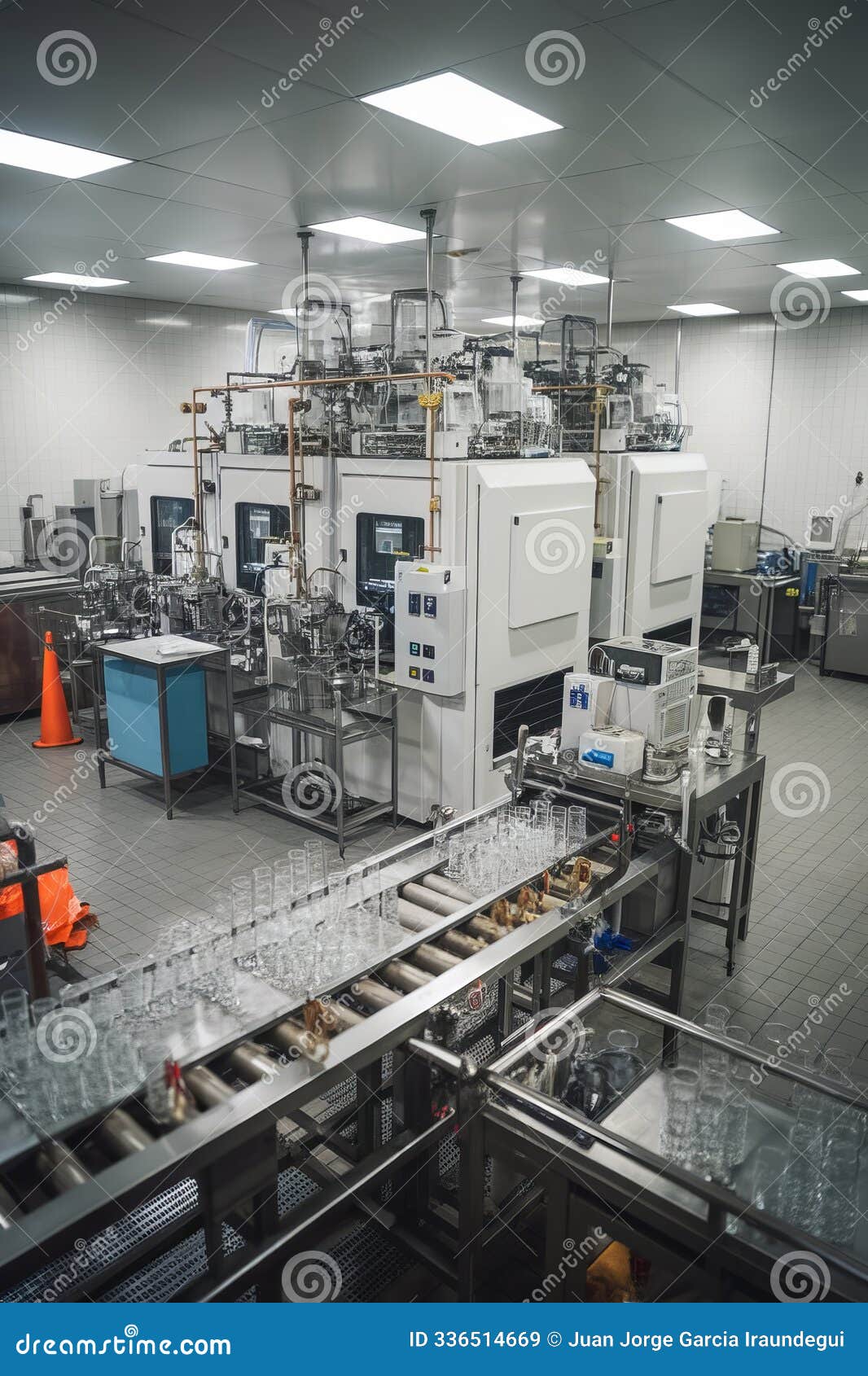 High-tech Pharma Production Facility Stock Image - Image of automation ...