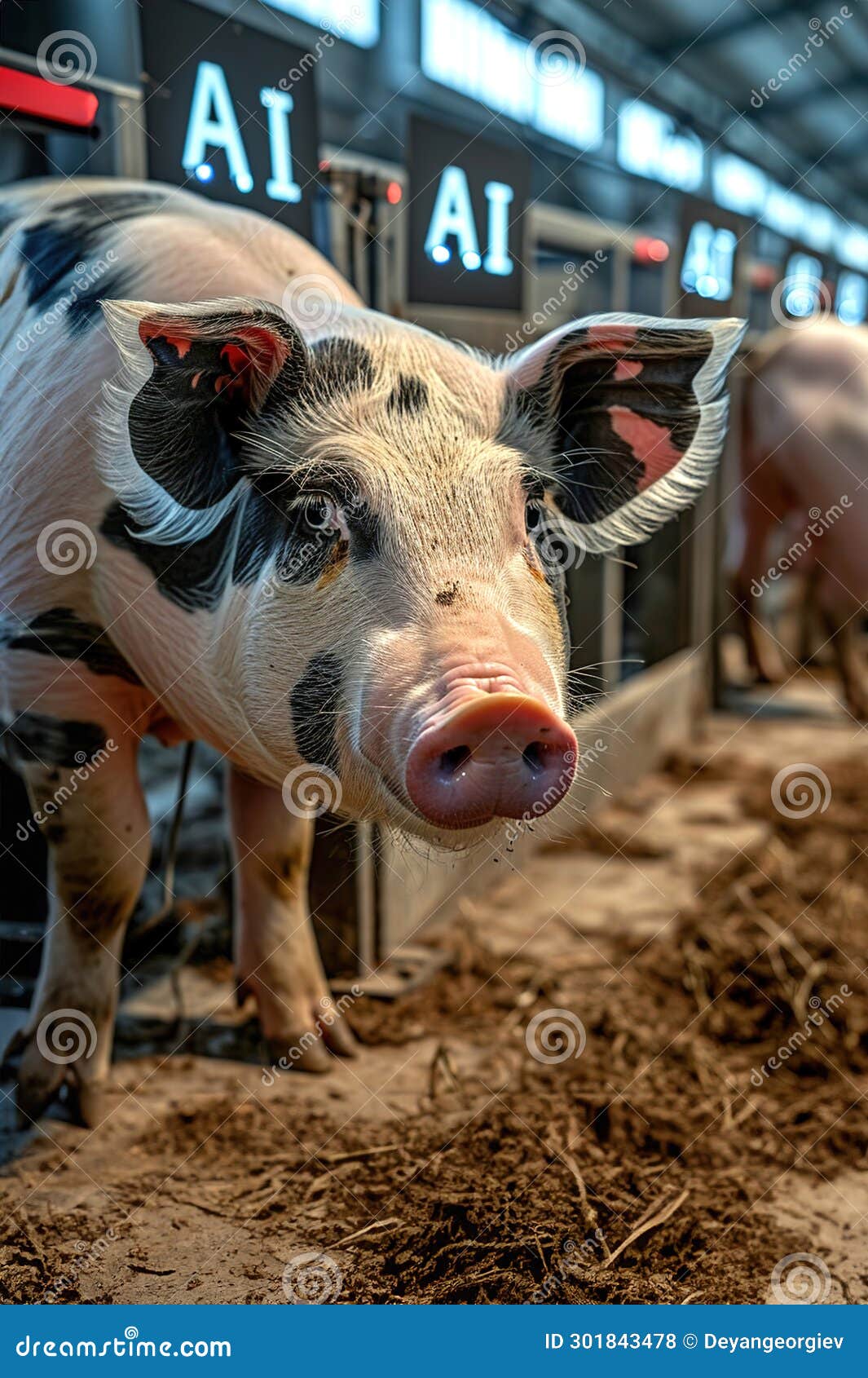 A High-tech Pig Farm Managed by Artificial Intelligence. Control ...