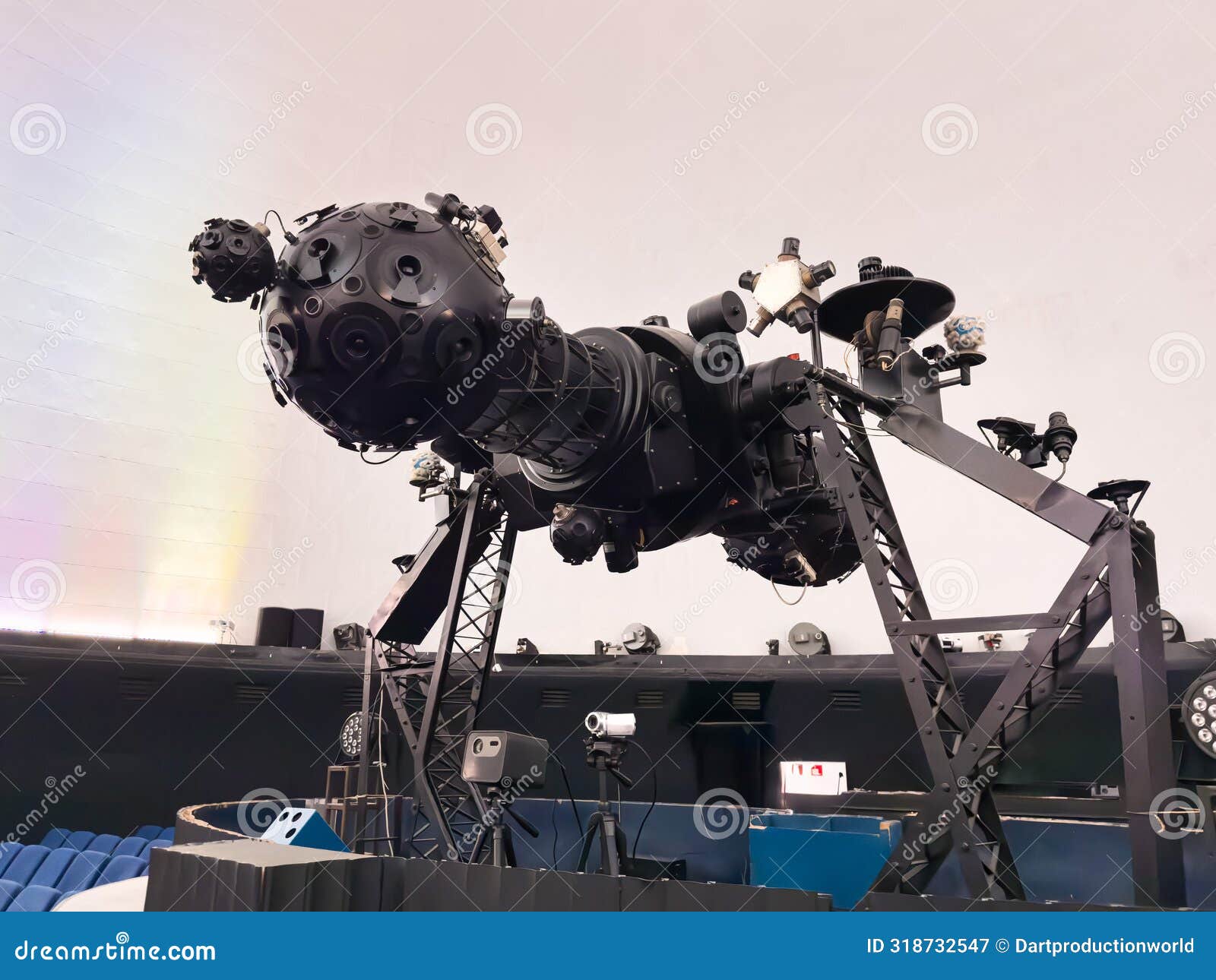 Advanced Planetarium Projector in Action Stock Image - Image of ...