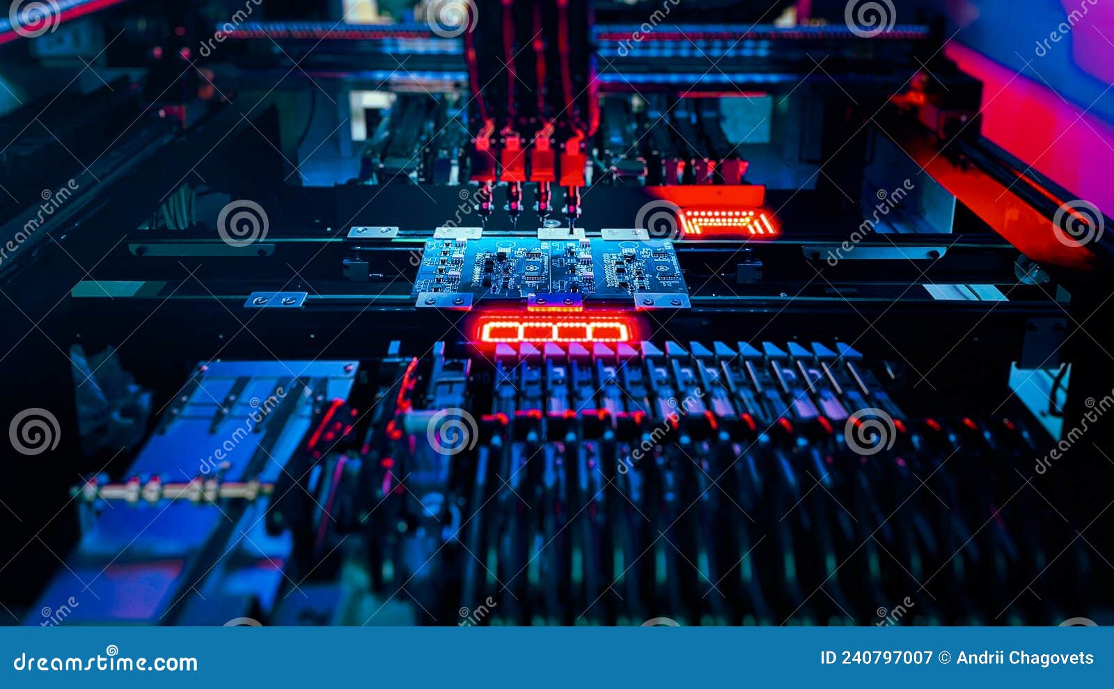 High-tech Production of Computer Chips on Automatic Equipment Stock ...