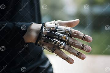 High Tech Prosthetic Hand Artificial Limb Advertising of Bionic ...