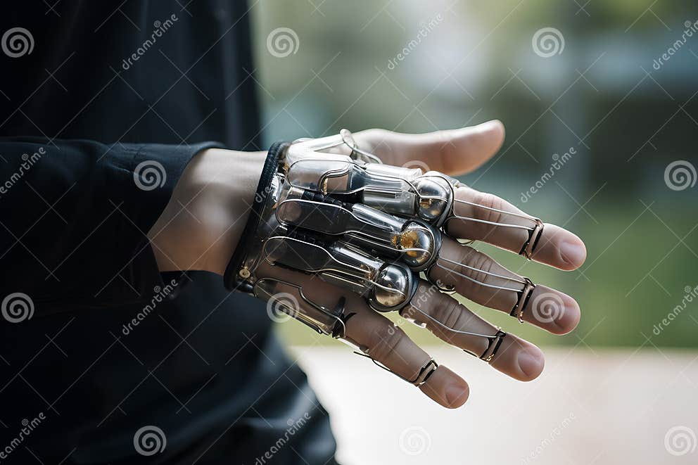 High Tech Prosthetic Hand Artificial Limb Advertising of Bionic ...