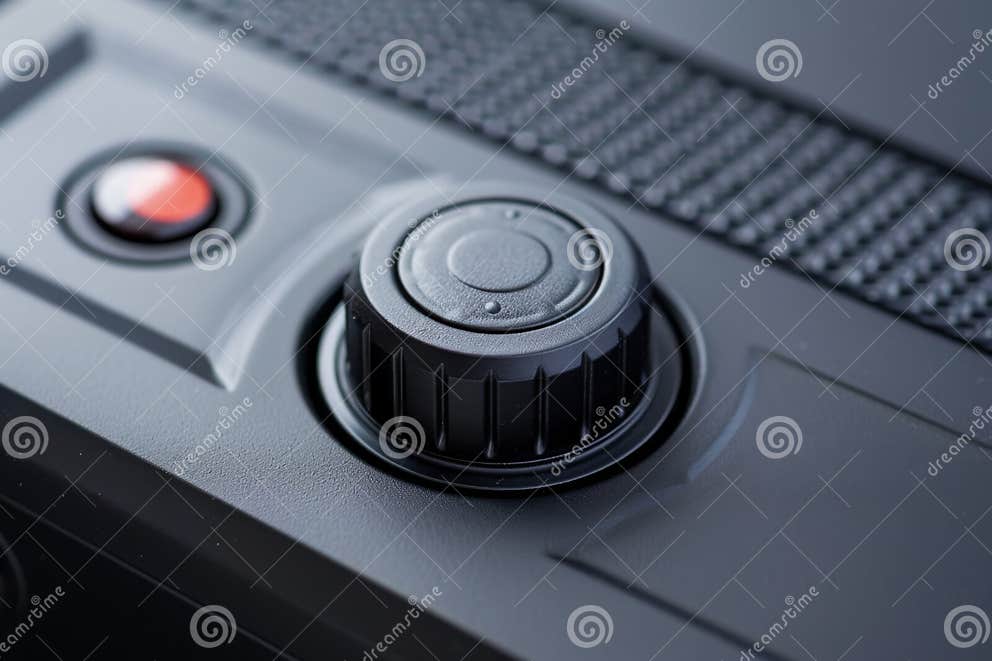 High-Tech Push-Button Control Panel Detail Stock Illustration ...