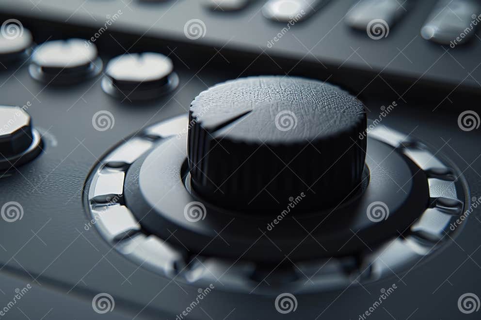 High-Tech Push-Button Control Panel Detail Stock Illustration ...