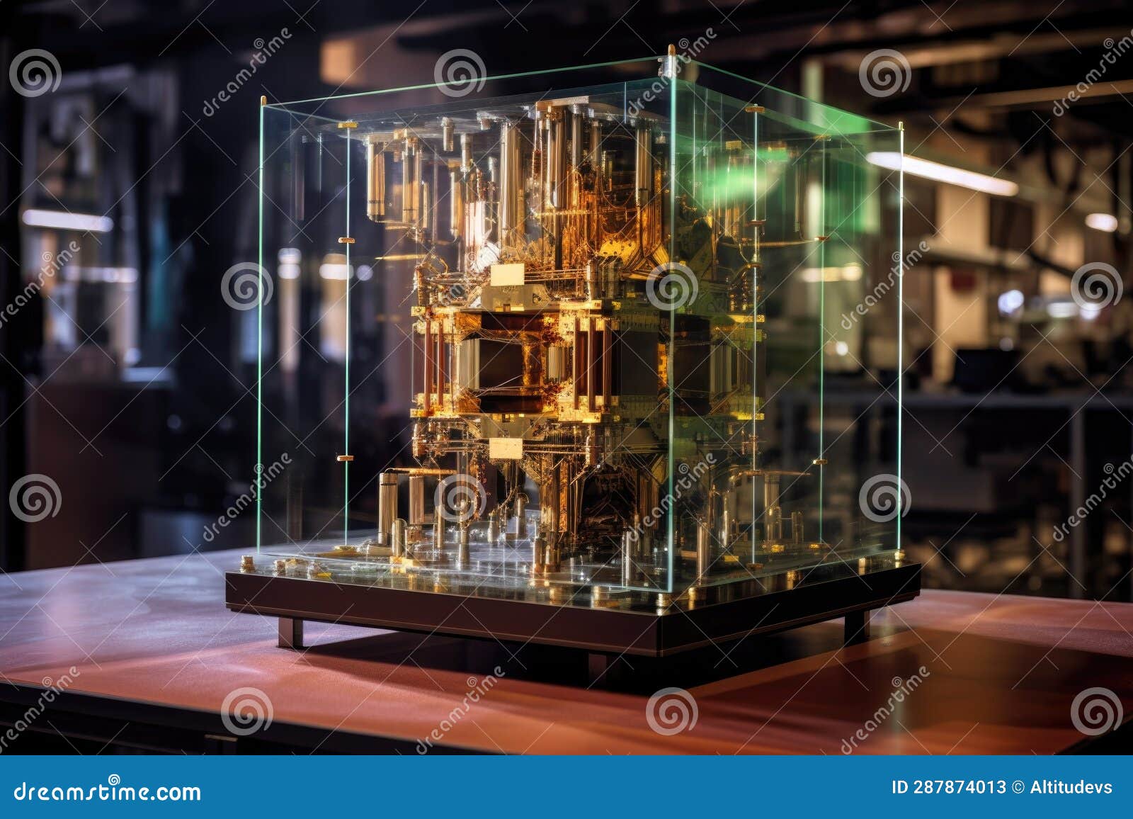 High-tech Quantum Chip in a Secure Facility Stock Image - Image of ...
