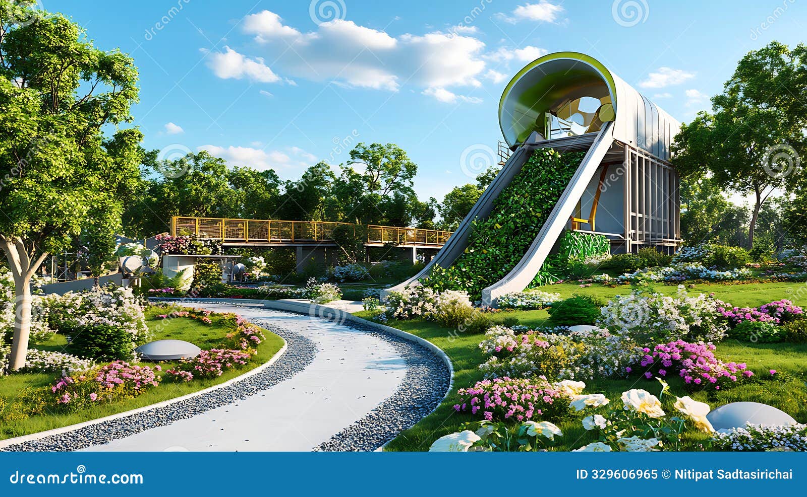 High-tech Recycling Facility, Symbolizing Circular Economy Stock ...