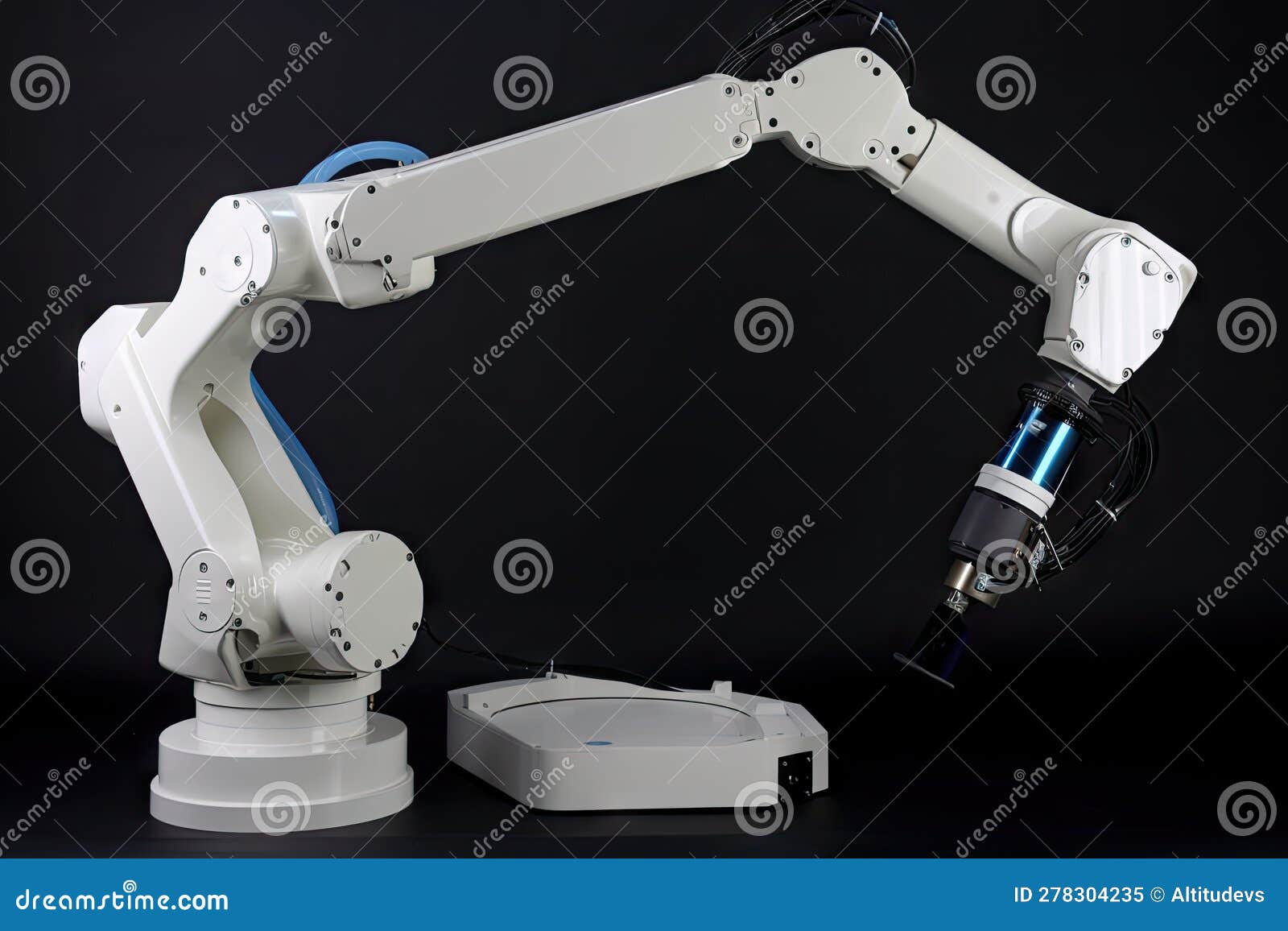 High-tech Robotic Arm, with Specialized Gripper and Light Source for ...
