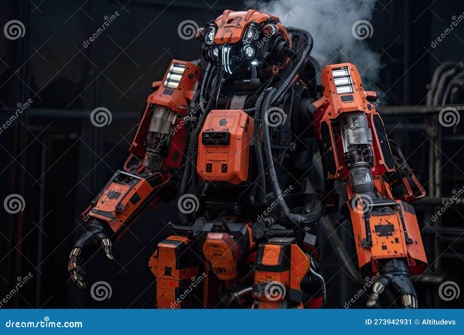 Robotic Firefighting Drones Combat Blazing Skyscraper Inferno. High ...