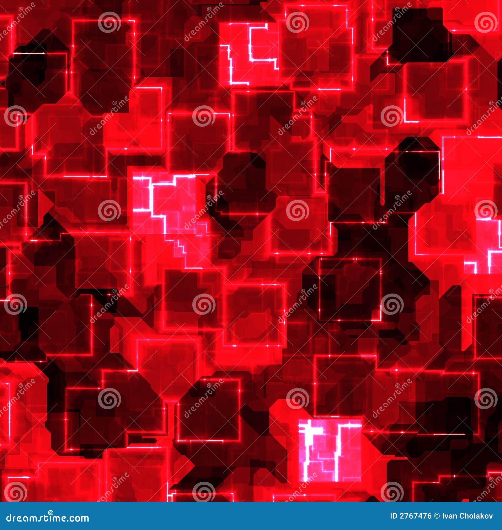 Red High Tech Wallpaper