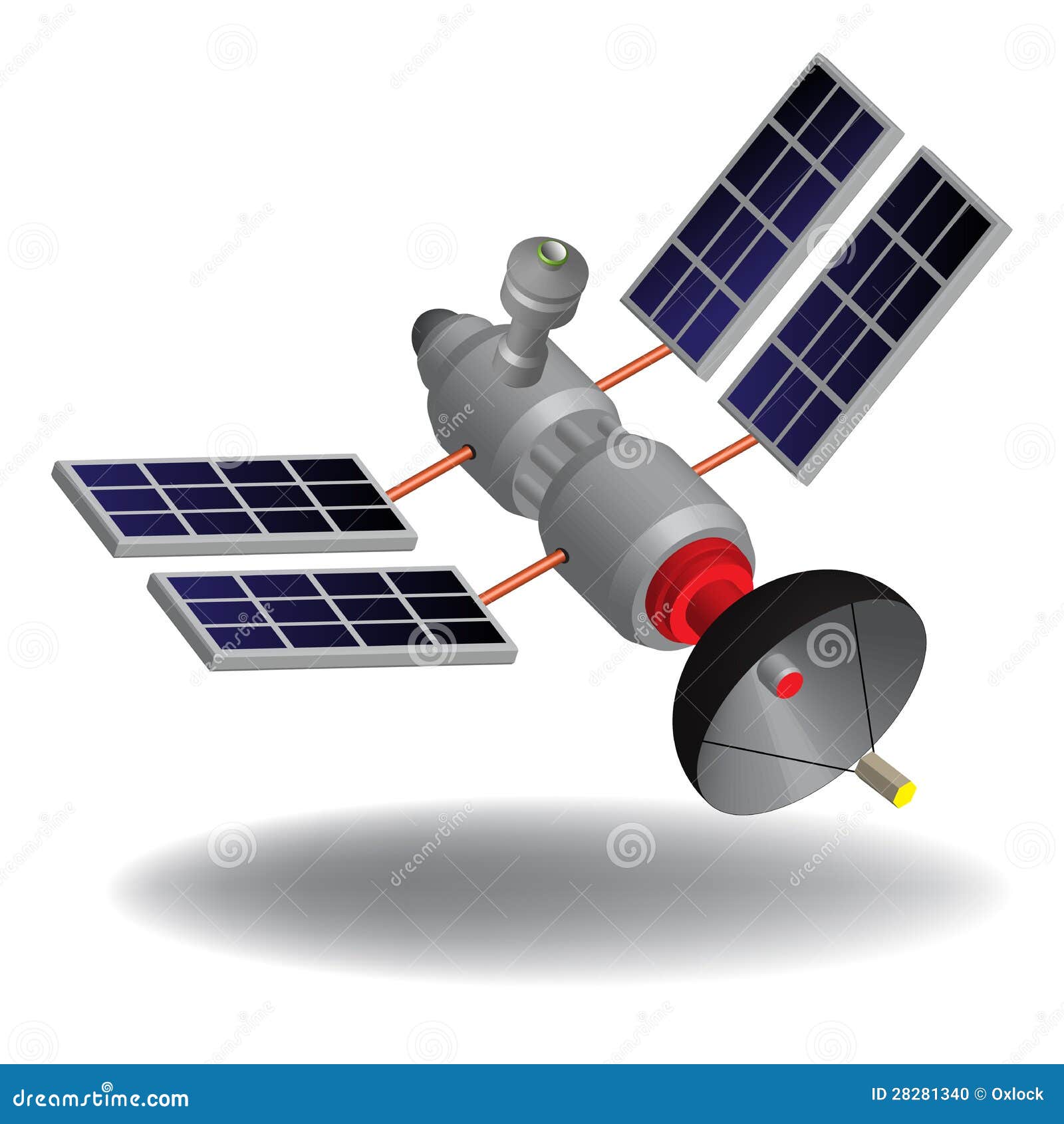Reconnaissance Satellite Icon Vector Symbol Design Illustration ...