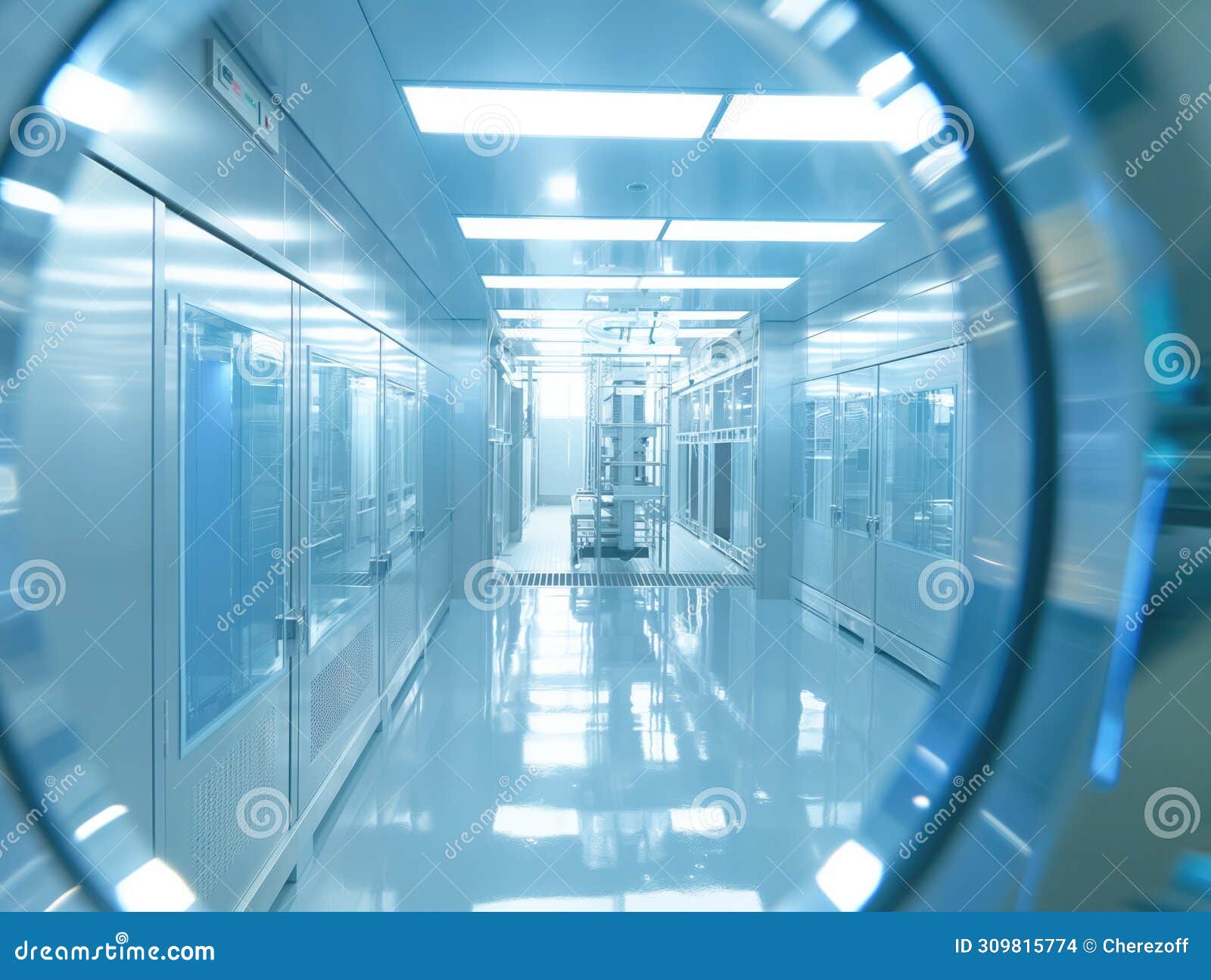 High-Tech Semiconductor Production Facility Stock Illustration ...