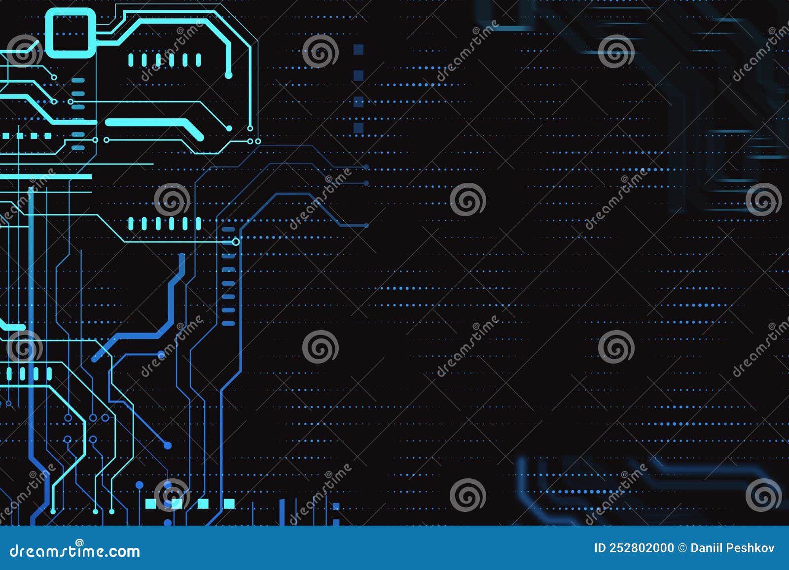 High-tech Sensor Circuit Board Panel. Technology and Digital ...