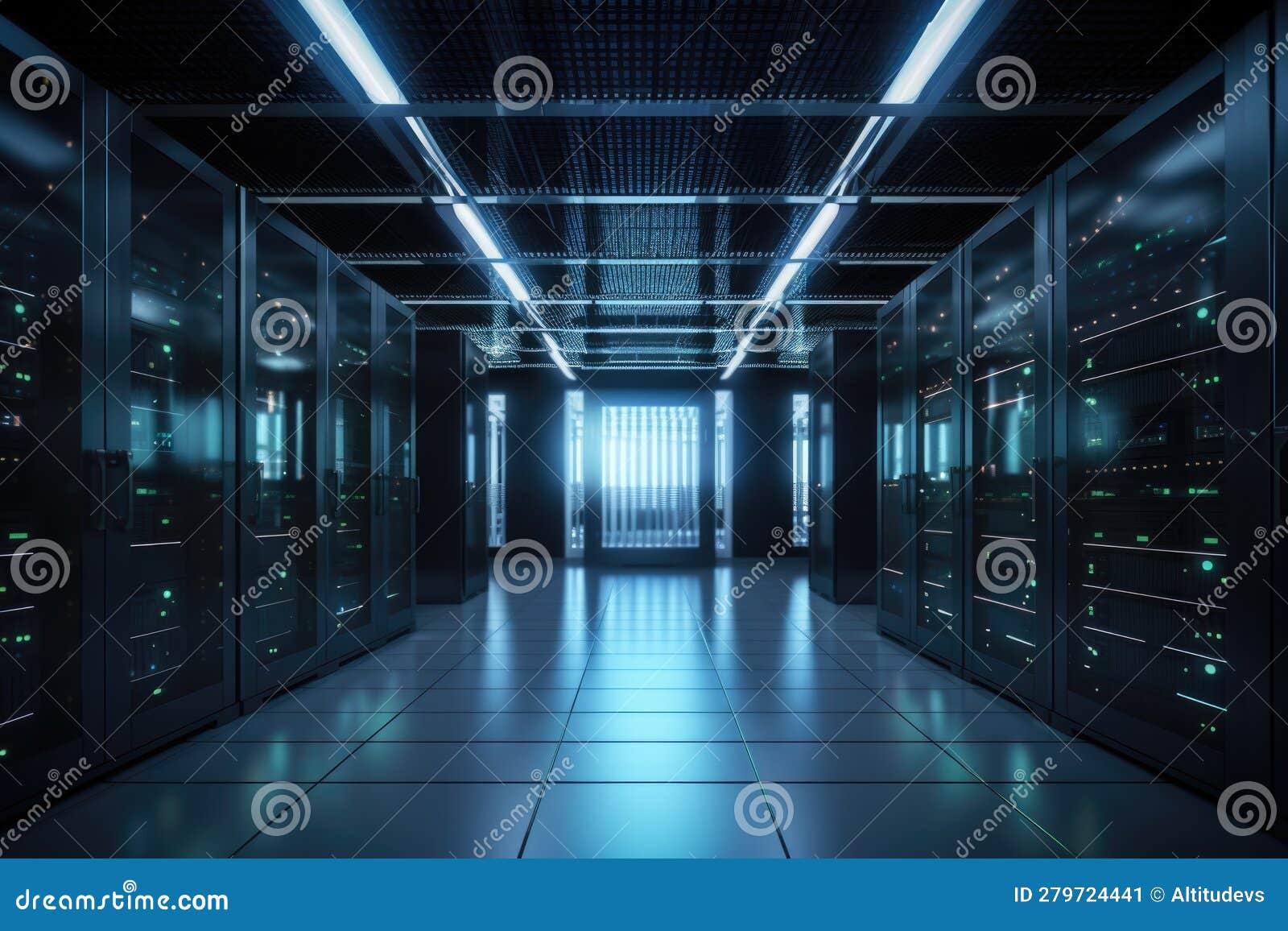 High-tech Server Room, with Sleek Metal Racks and Blinking Lights Stock ... High-tech Server Room, with Sleek Metal Racks and Blinking Lights Stock ...