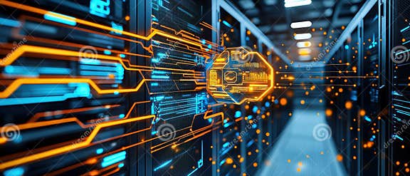 High-tech Server Room Visualizing Data Mining Processes and Big Data ...