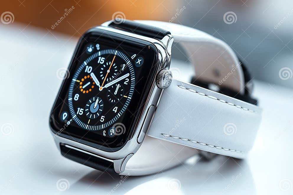 Advanced Smartwatch with Digital Indicator Stock Illustration ...