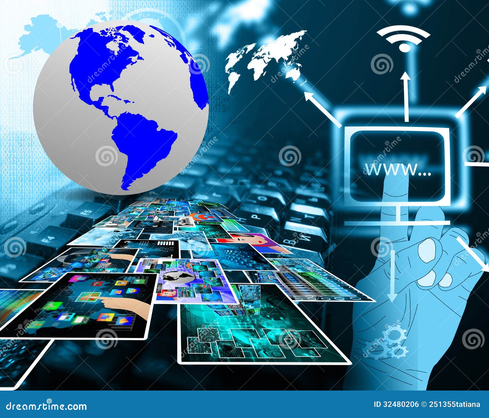 High-tech space stock illustration. Illustration of perspective - 32480206