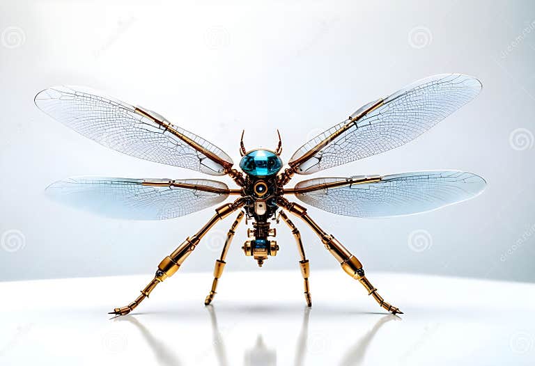 A High-tech Spy Dragonfly Machine with a Transparent Wing and Camera ...