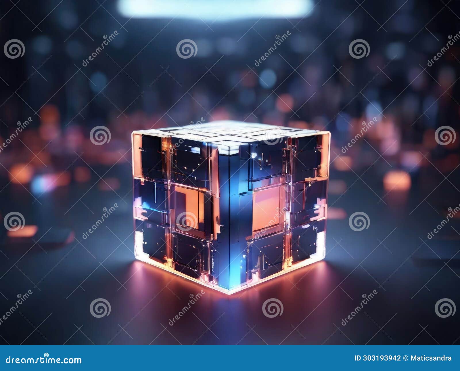 Square Blocks Create Futuristic Three-dimensional Digital Shapes ...