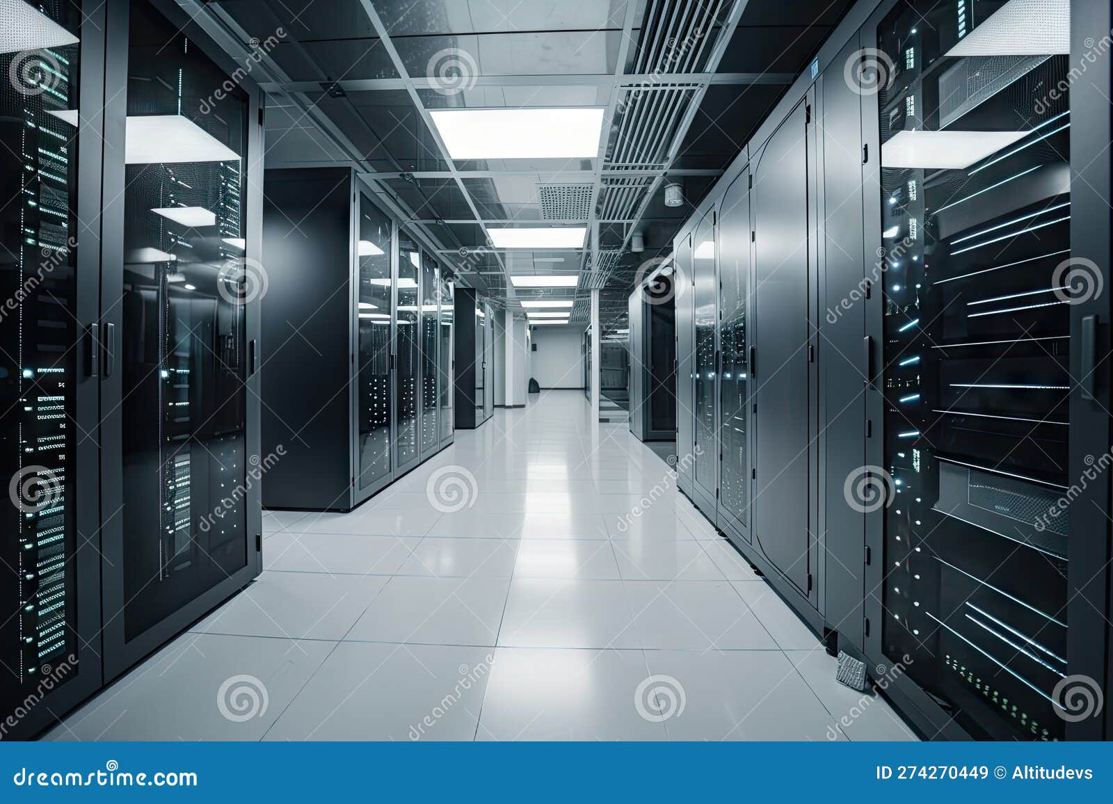High-tech Storage Data Center with Advanced Security and Monitoring ...